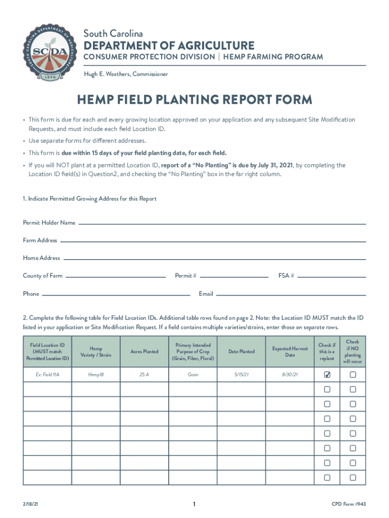Fillable Online agriculture sc agriculture sc Registration Verification ...