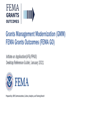 Fillable Online Grants Management FEMA GO Initiate an Application Guide ...