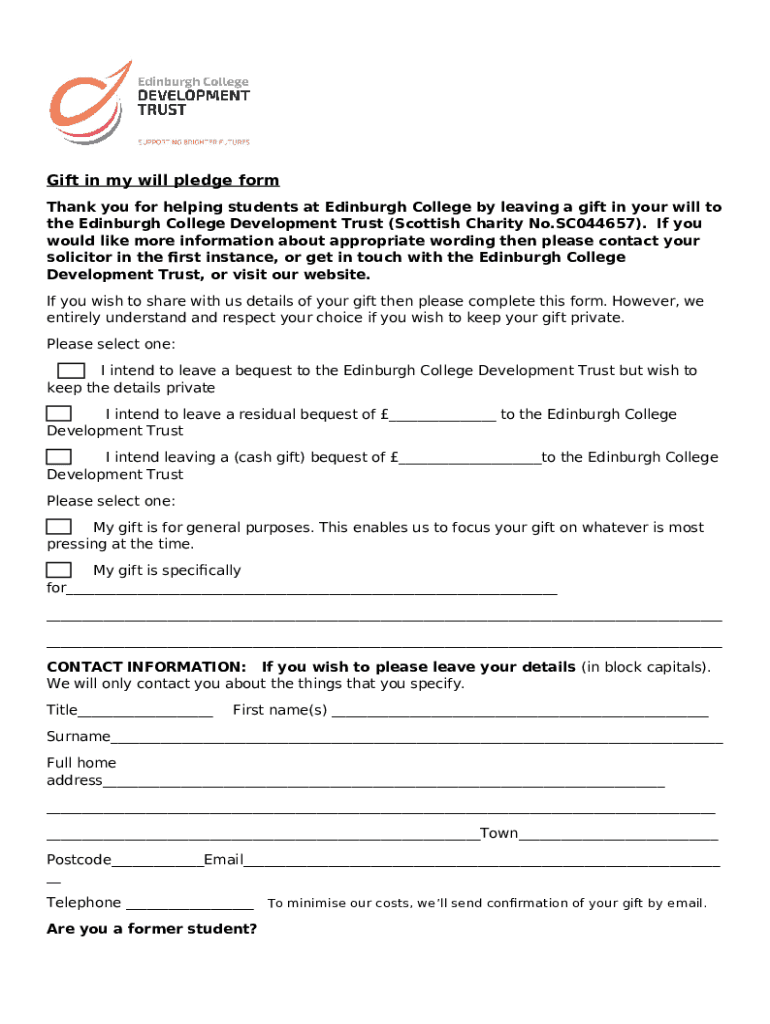 E-Pledge General Thank You Letter - United Way of East ... Doc Template ...