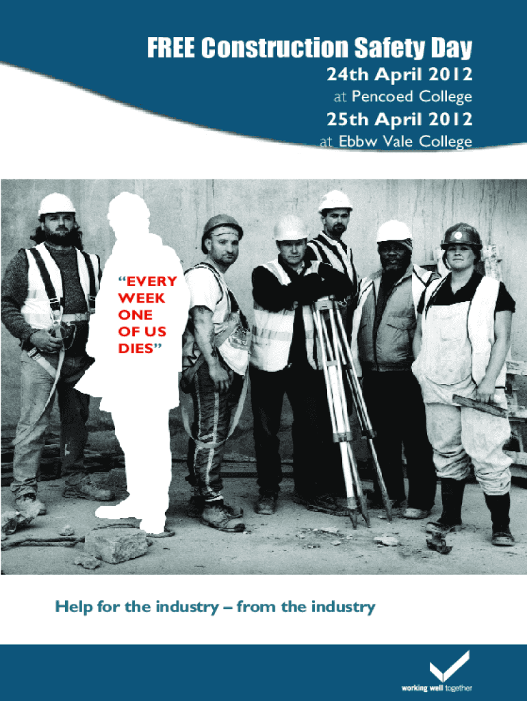 Fillable Online National Construction Safety Week Starts May 6. Want to ...