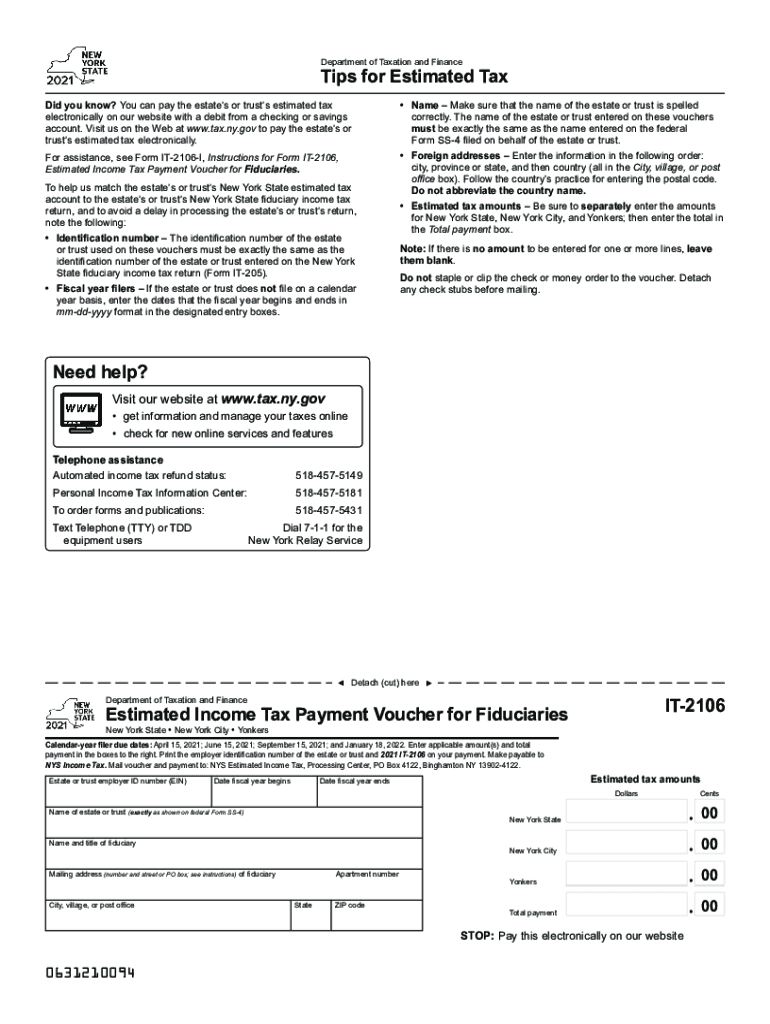 2021 Form NY IT 2106 Fill Online Printable Fillable Blank PdfFiller 2021 Form NY IT 2106 Fill Online Printable Fillable Blank PdfFiller