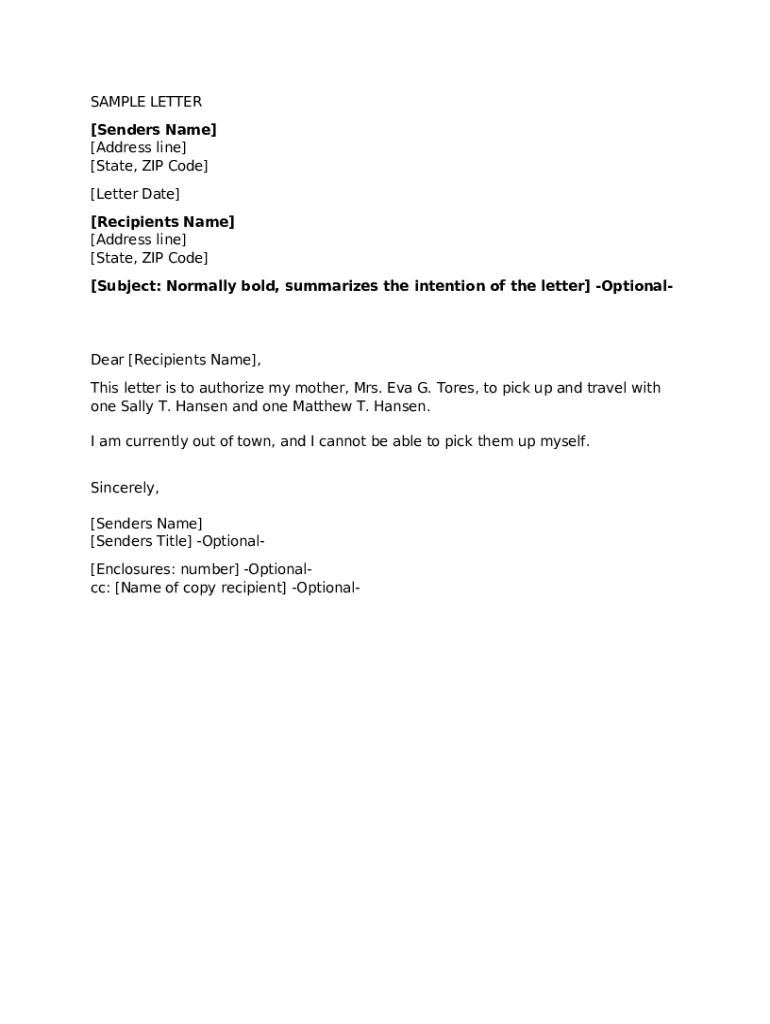 46 Authorization Letter Samples & Templates ? Doc Template | pdfFiller