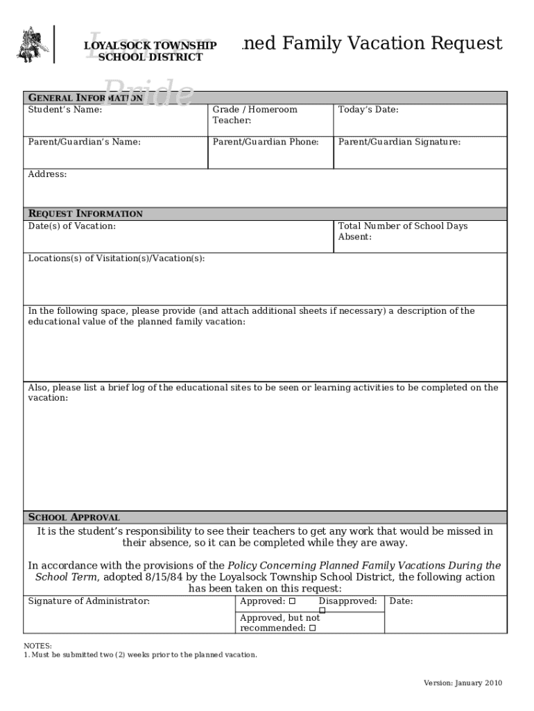50 Professional Employee Vacation Request s Word ? Doc Template | pdfFiller