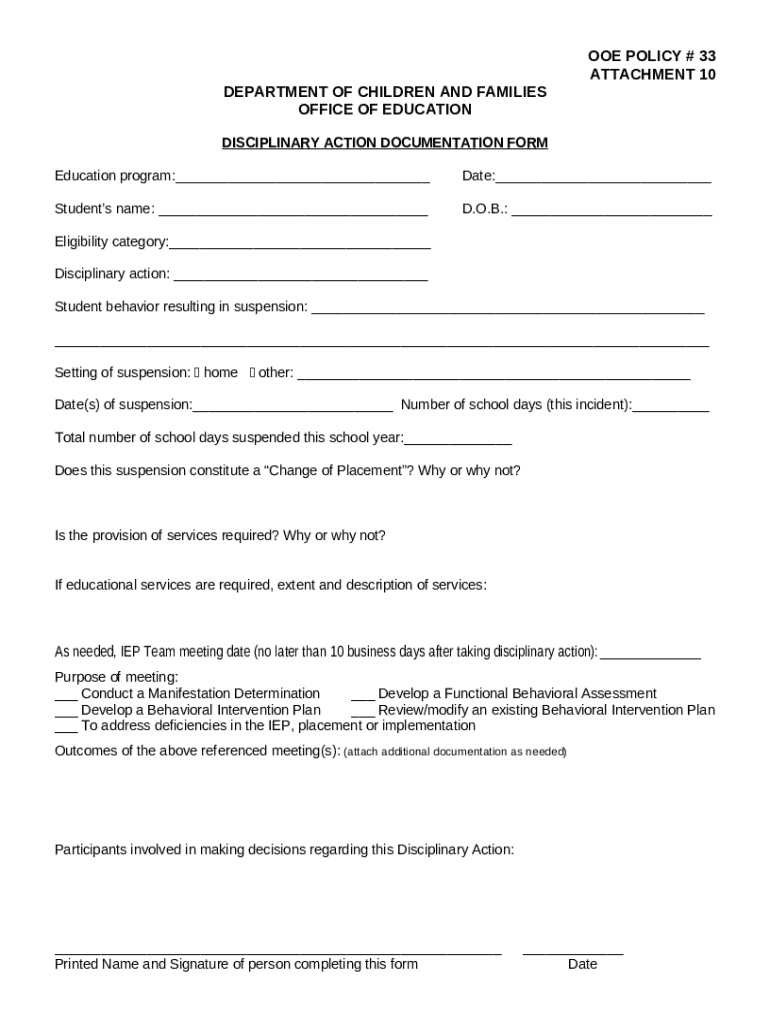 46 Effective Employee Write Up s + Disciplinary Action s Doc Template ...