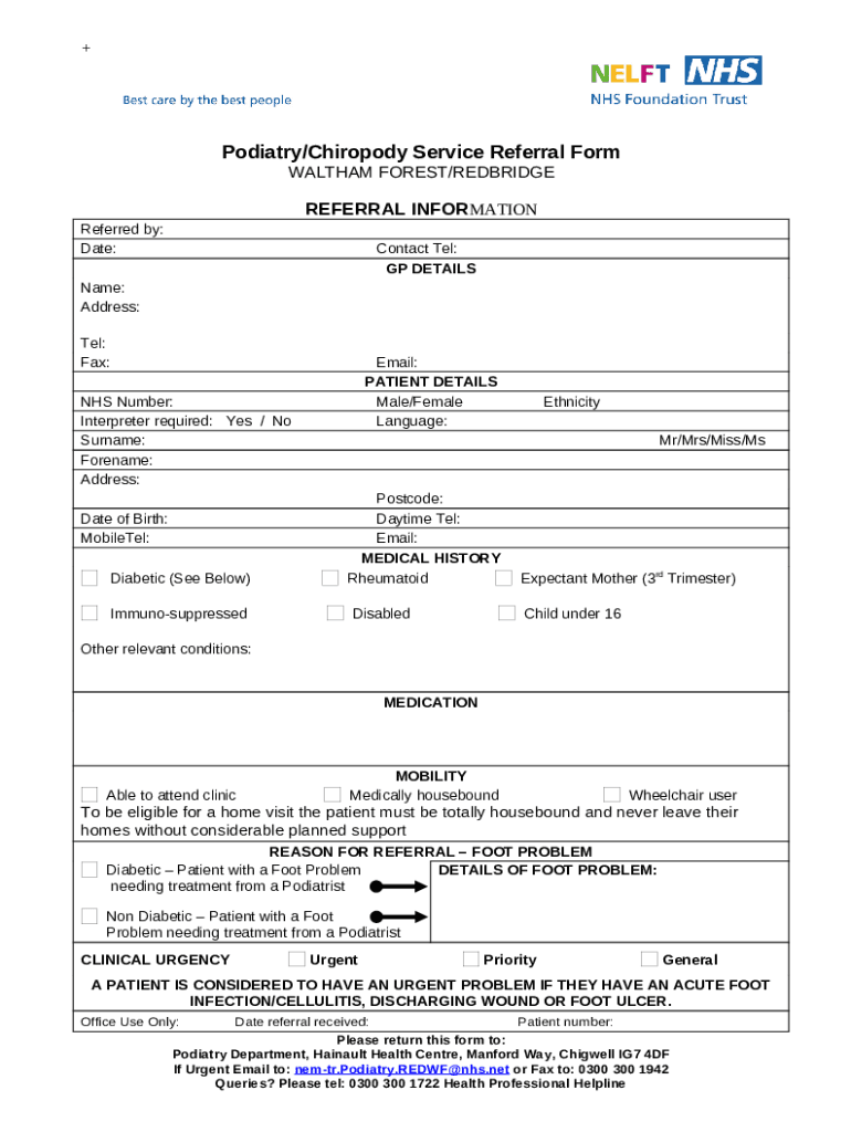 50 Referral Templates Medical & General ? Doc Template | pdfFiller