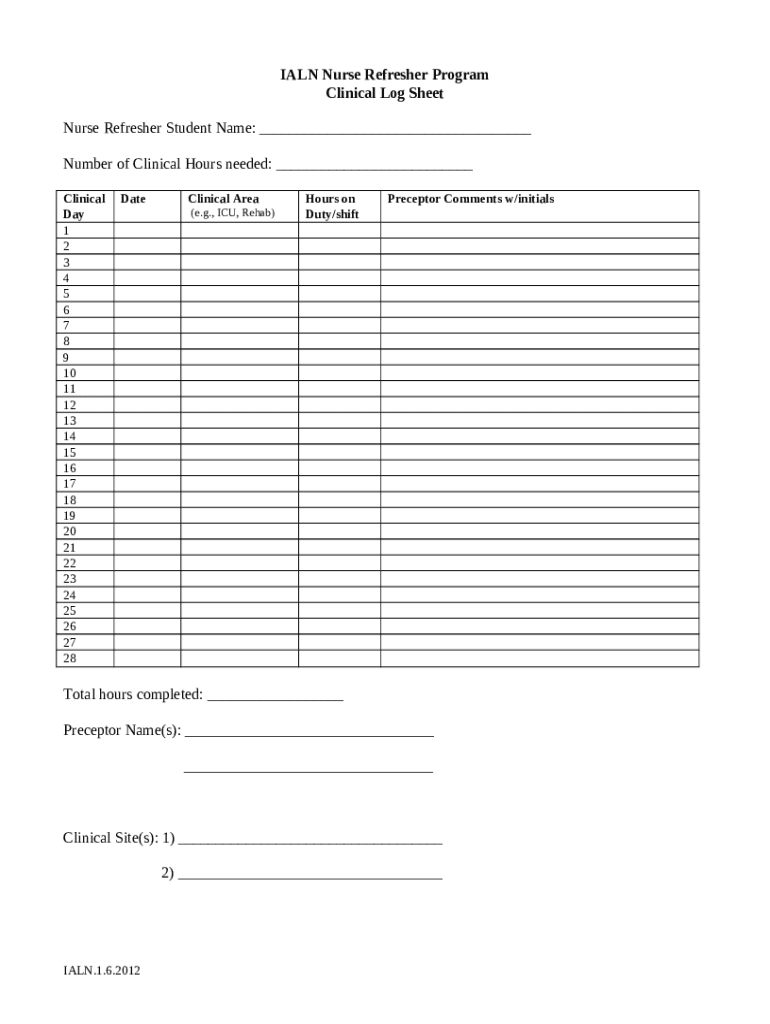 50 Printable Log Sheet Templates Direct Download ? Doc Template | pdfFiller