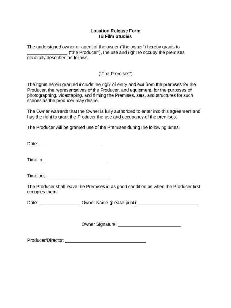 Everything You Need to Know About Getting a Location ... Doc Template ...