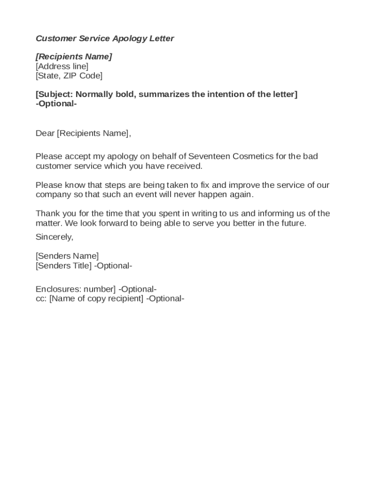 48 Useful Apology Letter Templates (& Sorry Letter Samples) Doc ...