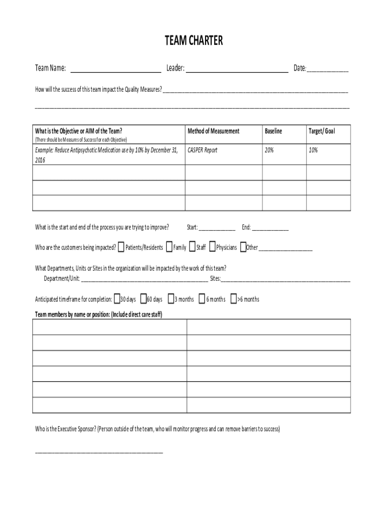 Fillable Online 7 Components of an Actionable Team ...