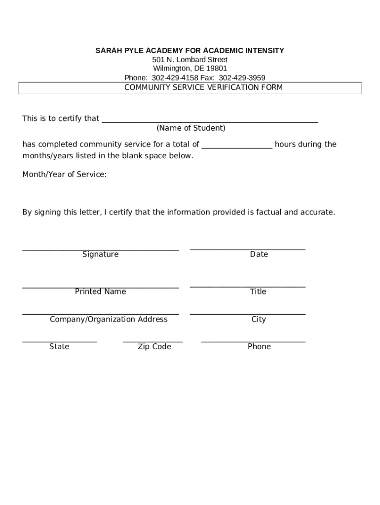 SARAH PYLE ACADEMY FOR ACADEMIC INTENSITY Doc Template | pdfFiller