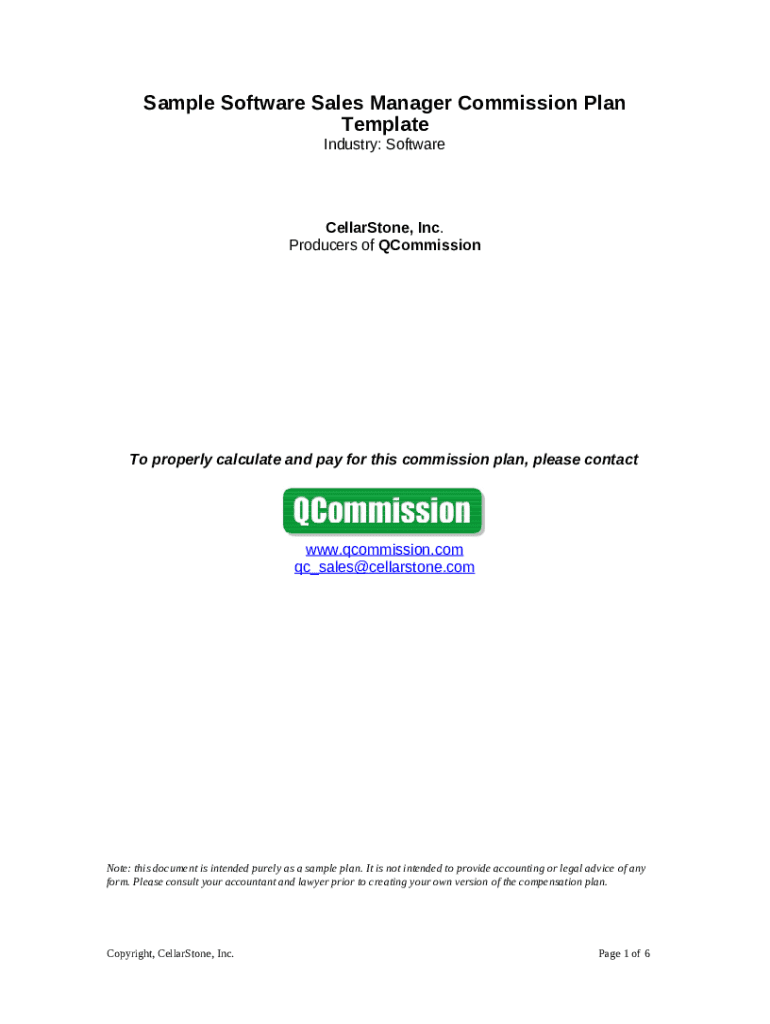 Sample-Software-Sales-Manager-Sales-Commission-Agreement-Template Doc ...