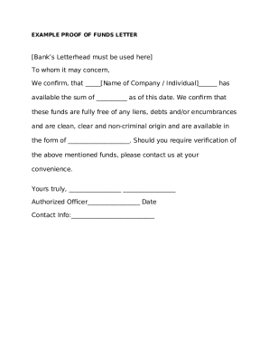 proof of funds letter template 01.docx - EXAMPLE PROOF OF ... Doc ...