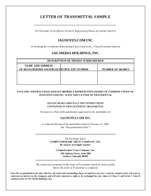 Surrender of Company Stock Certificates Sample Clauses Doc Template ...