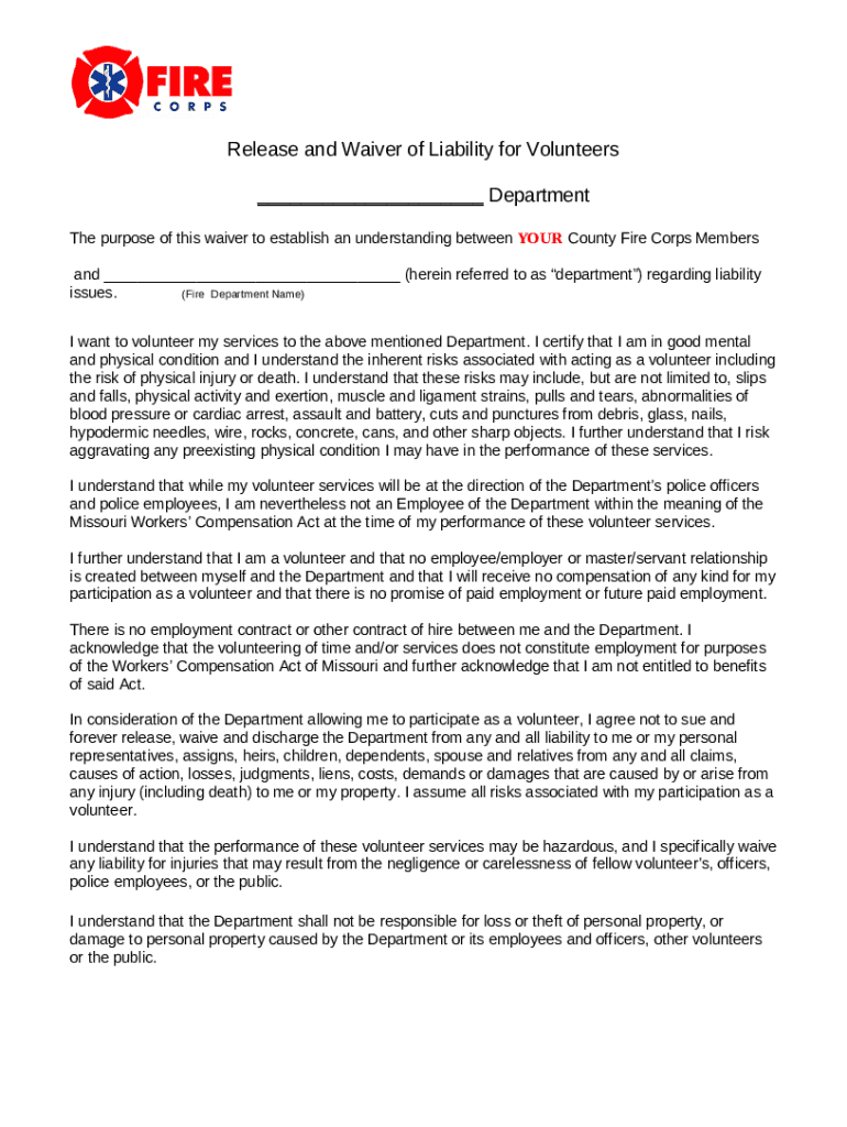 The purpose of this waiver to establish an understanding between YOUR ...