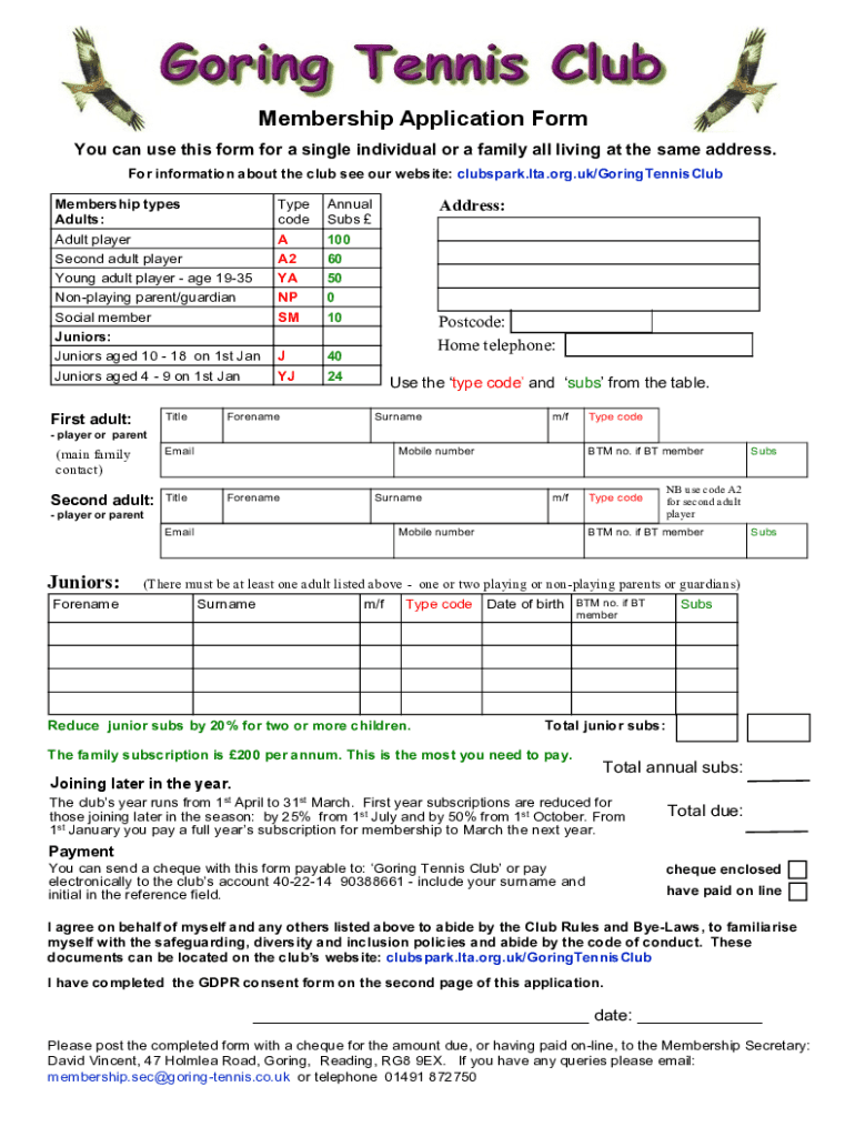 Fillable Online 50+ Membership Application Form TemplatesJotForm17 ...
