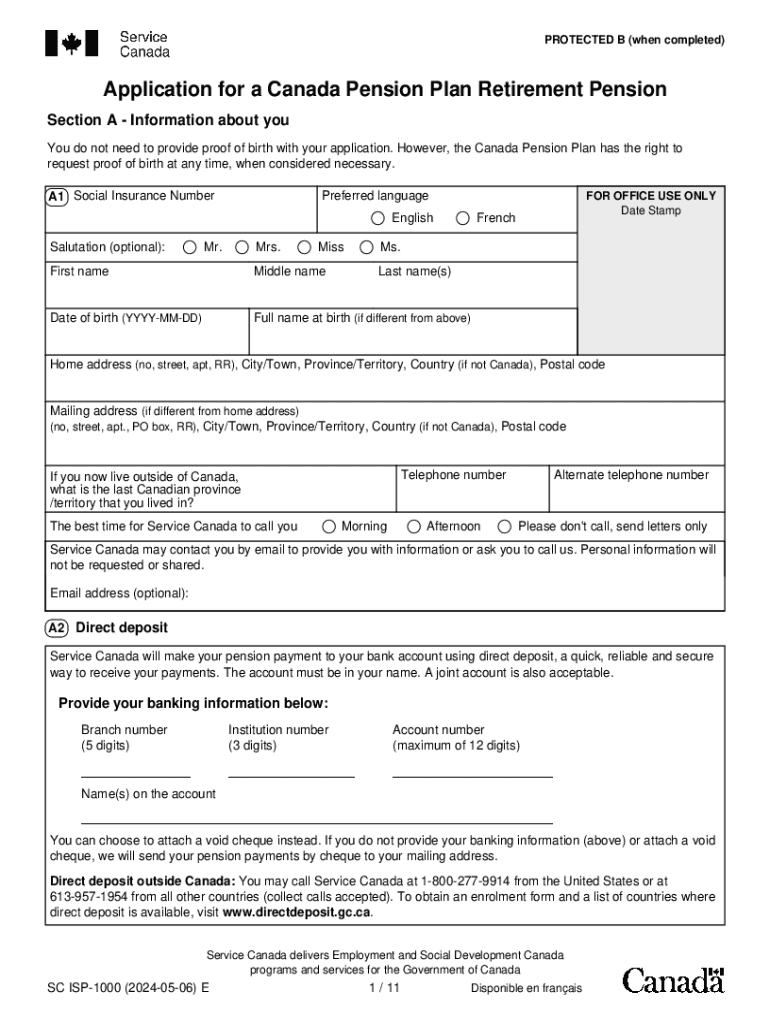 2024 Form Canada SC ISP-1000 Fill Online, Printable, Fillable, Blank ...