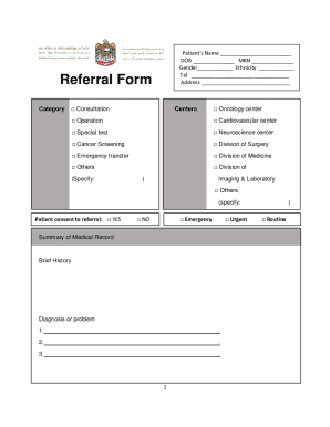 Fillable Online Referral Form - SKSH Fax Email Print - pdfFiller