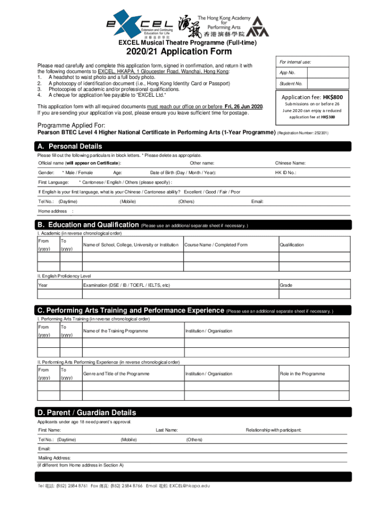 Fillable Online excel hkapa 14+ Rehearsal Schedule Templates - Word ...
