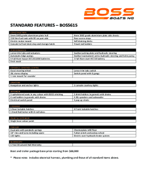 Fillable Online Specs and Quote Form Fax Email Print - pdfFiller