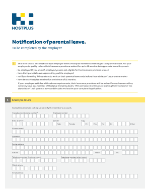 Fillable Online 1180 Notification of Parental Leave Form 1219.indd Fax ...