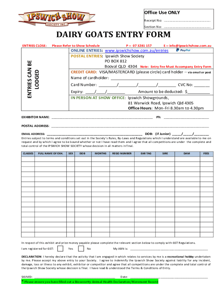 Fillable Online FORM ODI PART I For office use only Date of Receipt ...