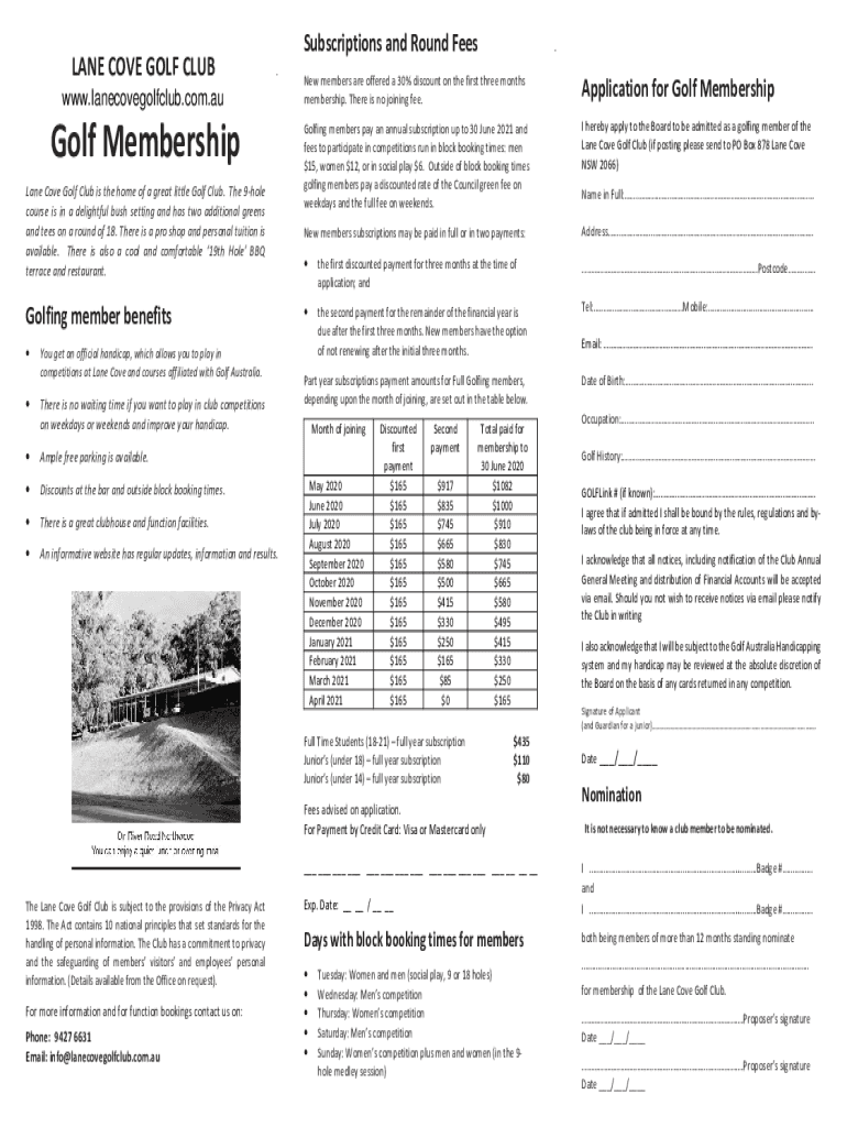 Fillable Online MEMBERSHIP FORM2020-21 Fax Email Print - pdfFiller