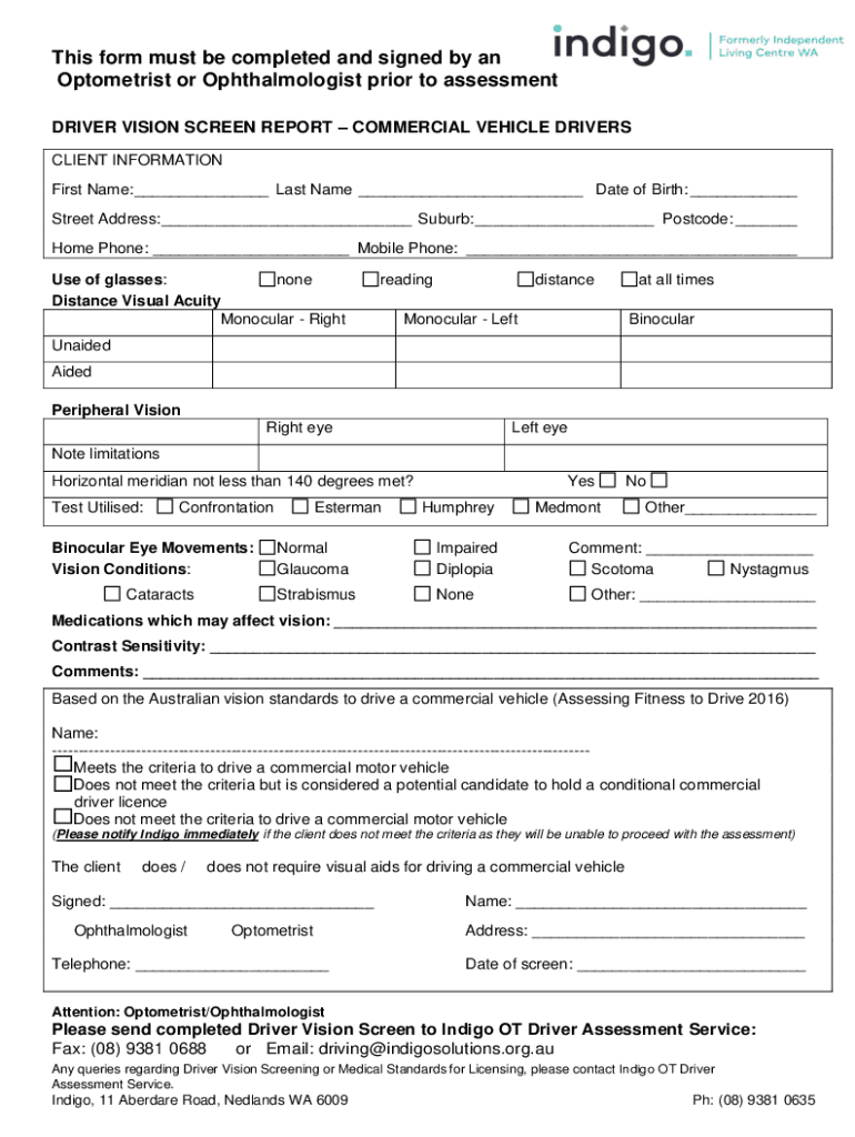 Fillable Online This form must be completed and signed by an ...