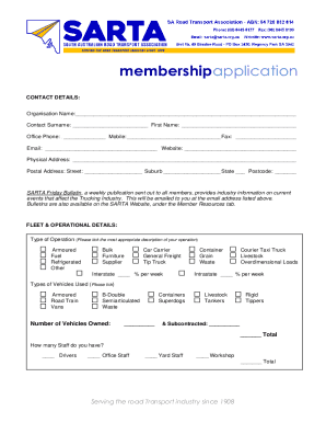 Fillable Online Library application form for Organisational memberships ...