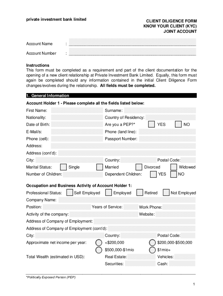 Fillable Online For/ know-your-client-kyc-application-form-for.pdf ...