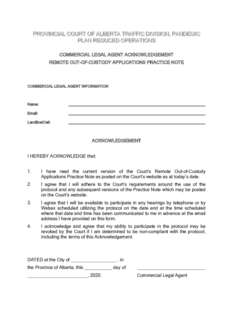 Fillable Online COMMERCIAL LEGAL AGENT ACKNOWLEDGEMENT Fax Email Print ...