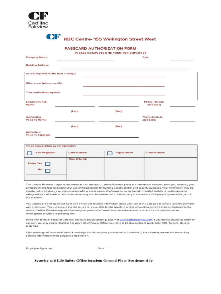 Fillable Online R BC Centre- 155 Wellington Street West Fax Email Print ...