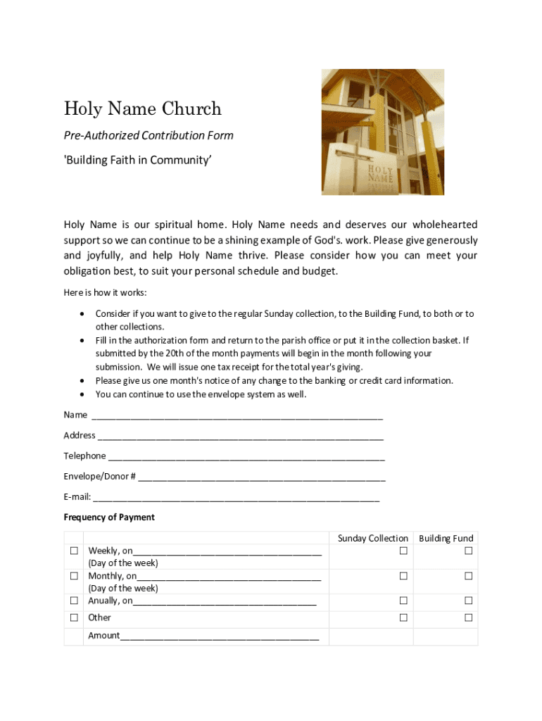 Fillable Online Our Parish Mission Statement - Pro-Cathedral Fax Email ...