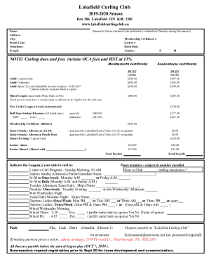 Fillable Online LCC Registration Form2019-2020 Fax Email Print - pdfFiller