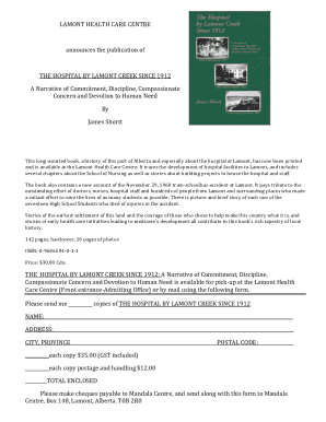 Fillable Online LHCC BOOK ORDER FORM-2.doc Fax Email Print - pdfFiller