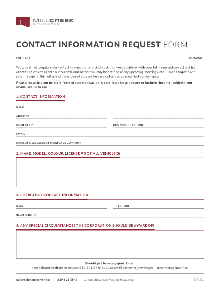 Fillable Online Letter of Request for Client's Contact Details - Sample ...