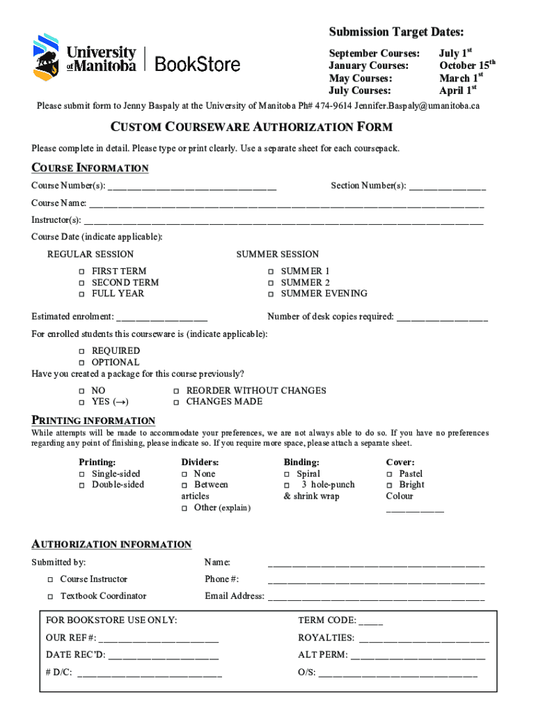 Fillable Online custom-courseware-request-form.doc Fax Email Print - pdfFiller