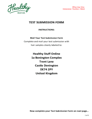 Fillable Online 01 02 03 ALLERGY TEST Print this form Take your sample ...