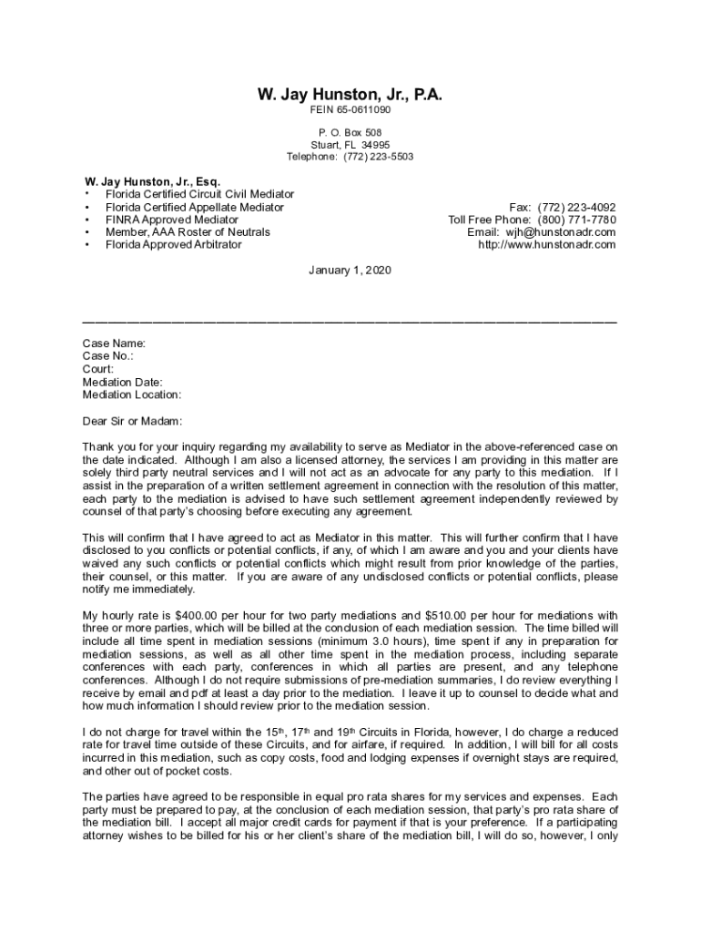 Fillable Online 2020 Retainer Ltr Form Fax Email Print - pdfFiller