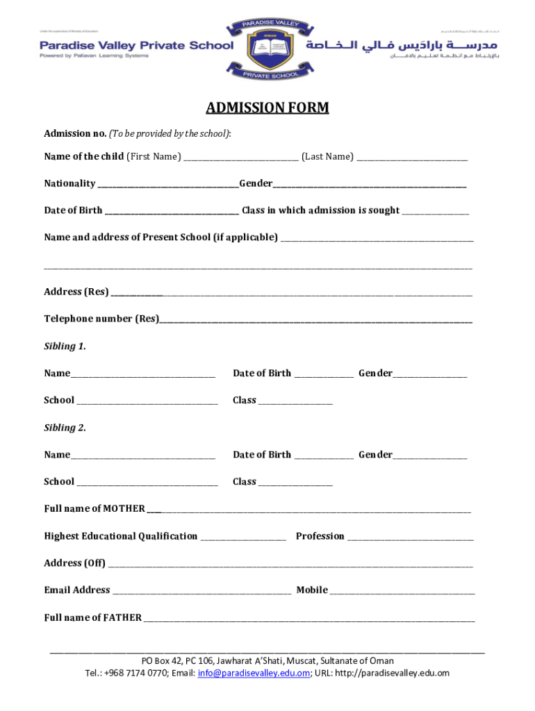 Fillable Online Early College High School Admission Application Form ...