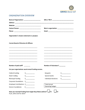 Fillable Online Upper Keys Rotary Foundation Funding Request Form Fax ...