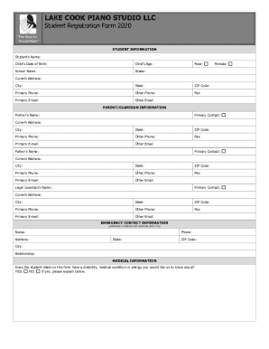 Fillable Online LCPS Registration Form 2020 Fax Email Print - pdfFiller