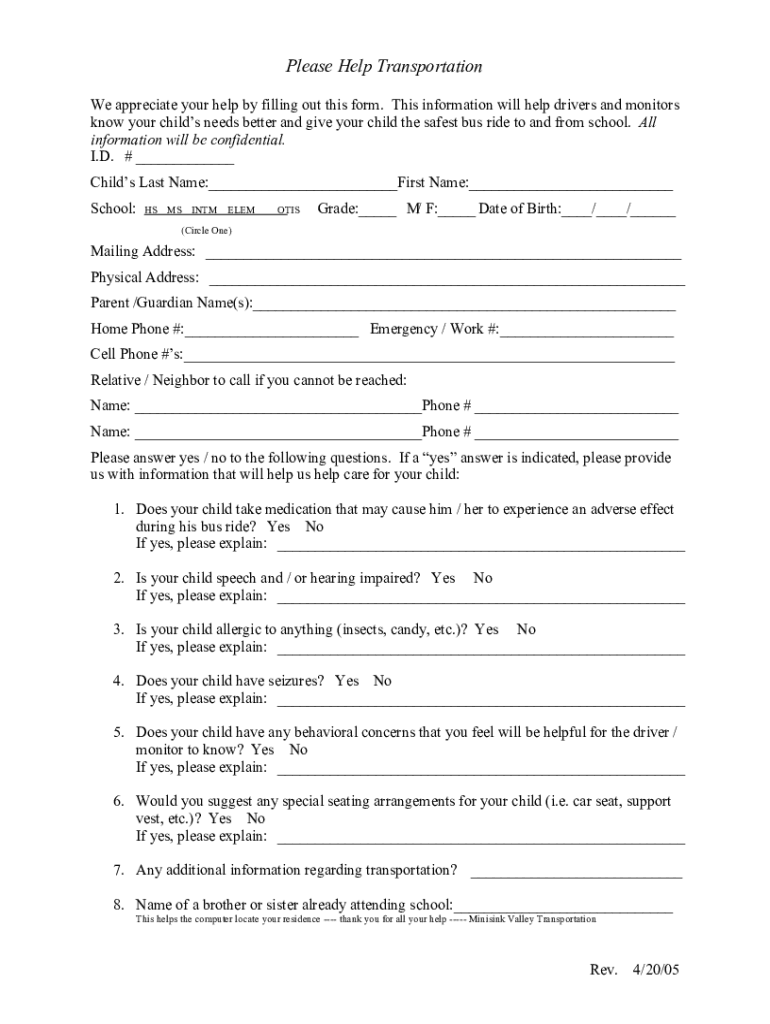 Fillable Online FREE 32+ Transportation Request Forms in PDFMS ...