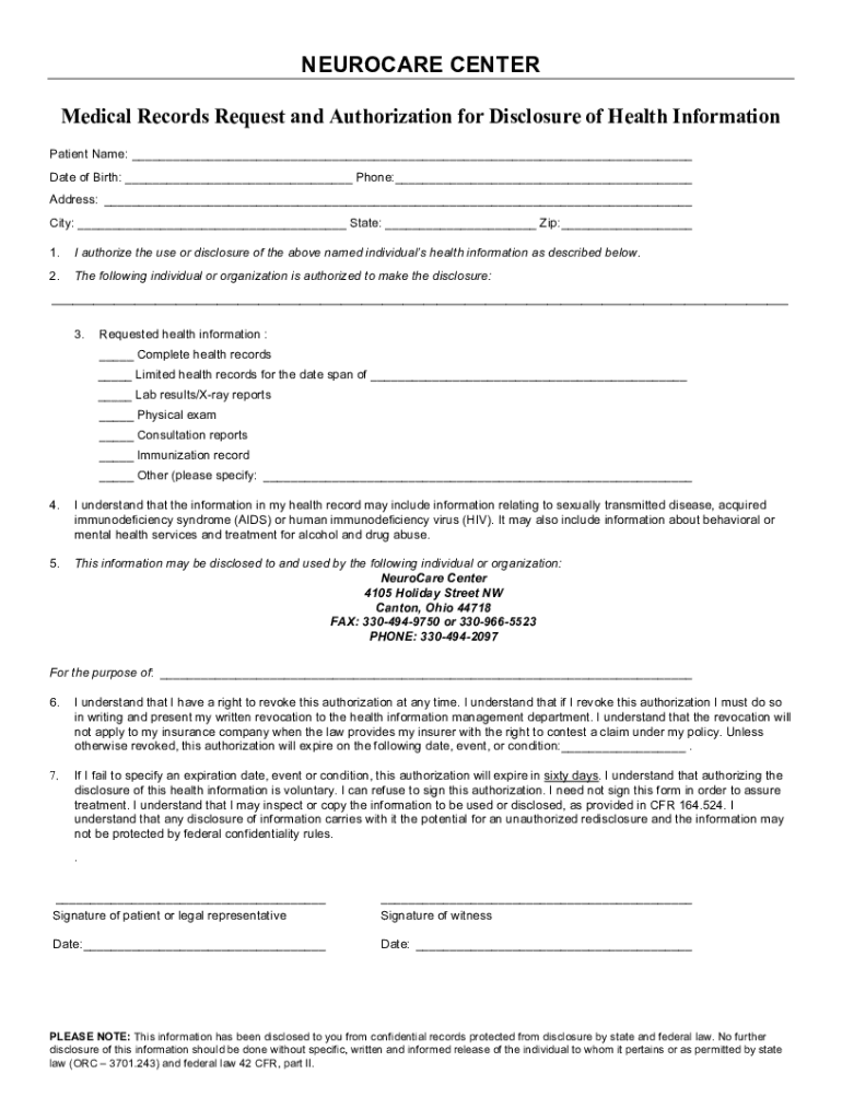 Fillable Online Authorization for Disclosure of ... - Mercy Medical ...