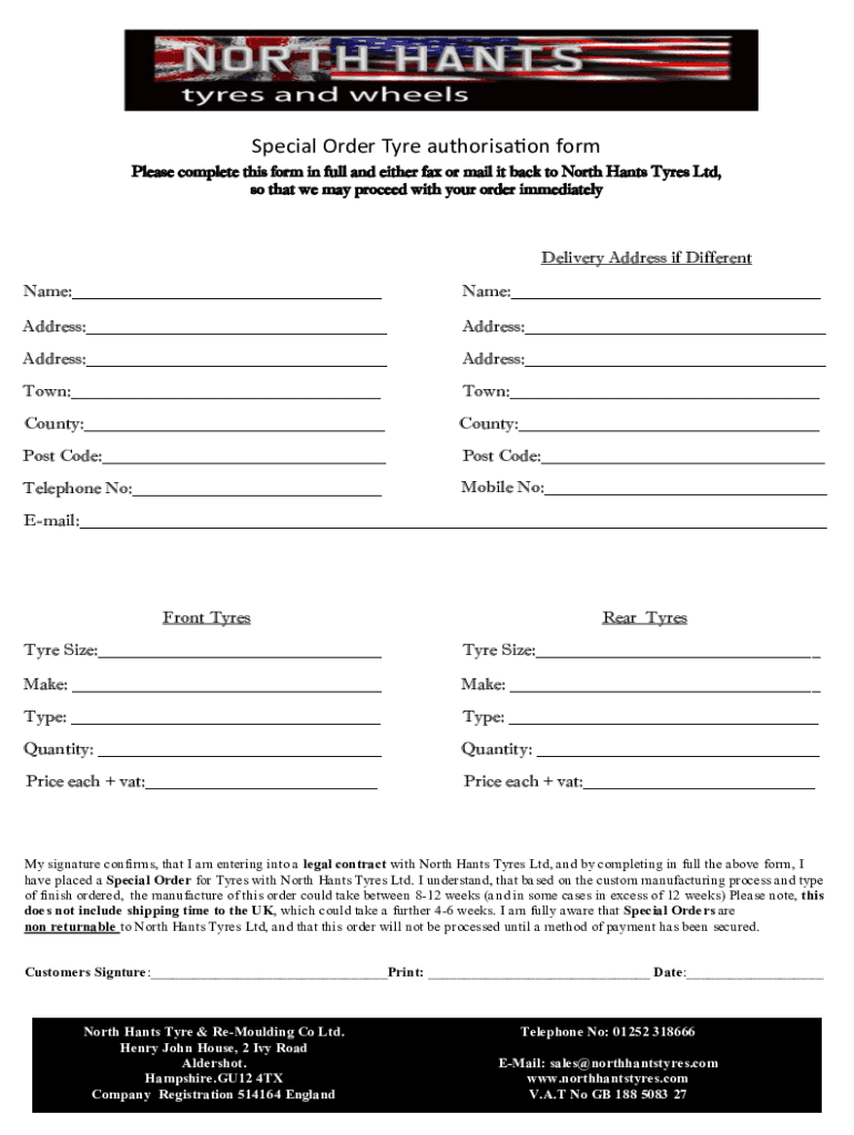 Fillable Online REQUEST FOR QUOTATION (RFQ) TYRES FOR CMP VEHICLES Fax ...