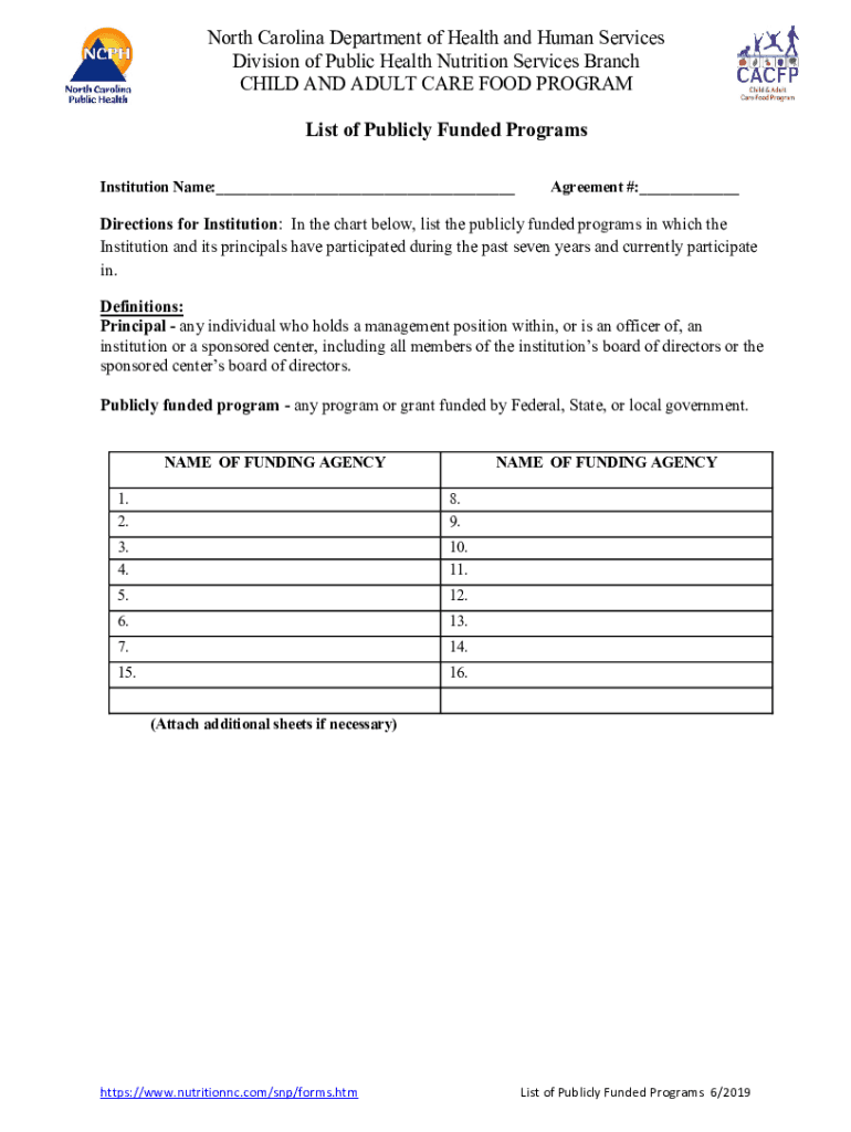 Fillable Online Child and Adult Care Food Program (CACFP)Child and ...