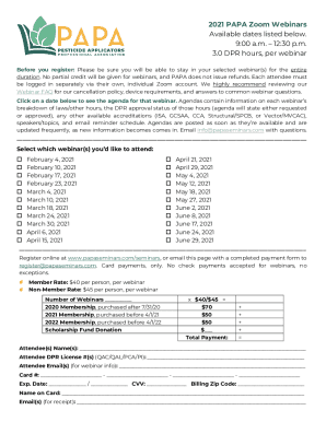 Fillable Online Available dates listed below Fax Email Print - pdfFiller