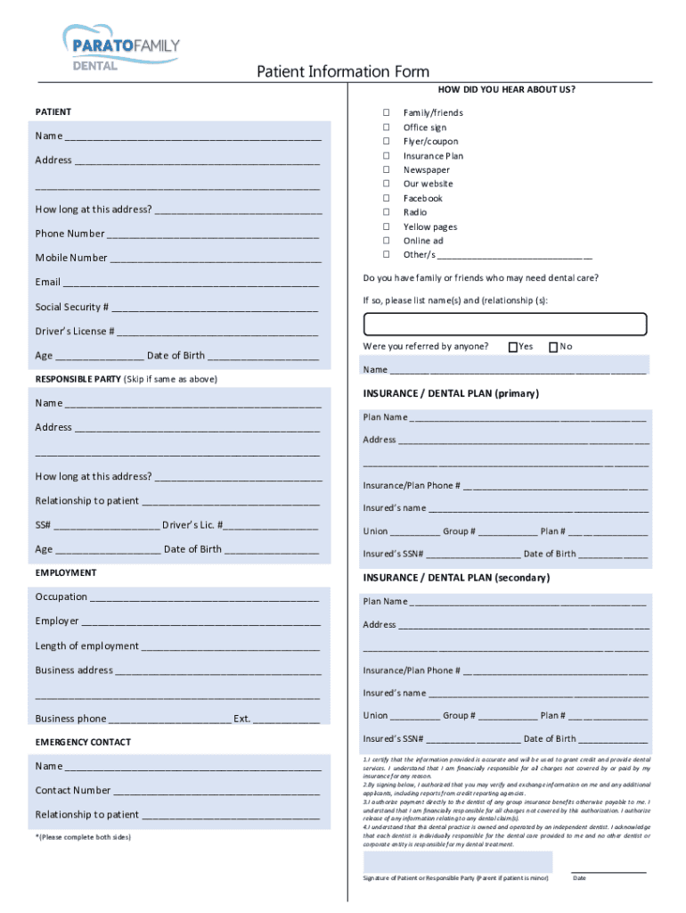 Fillable Online Patient Health Information Request FormPrintable ...
