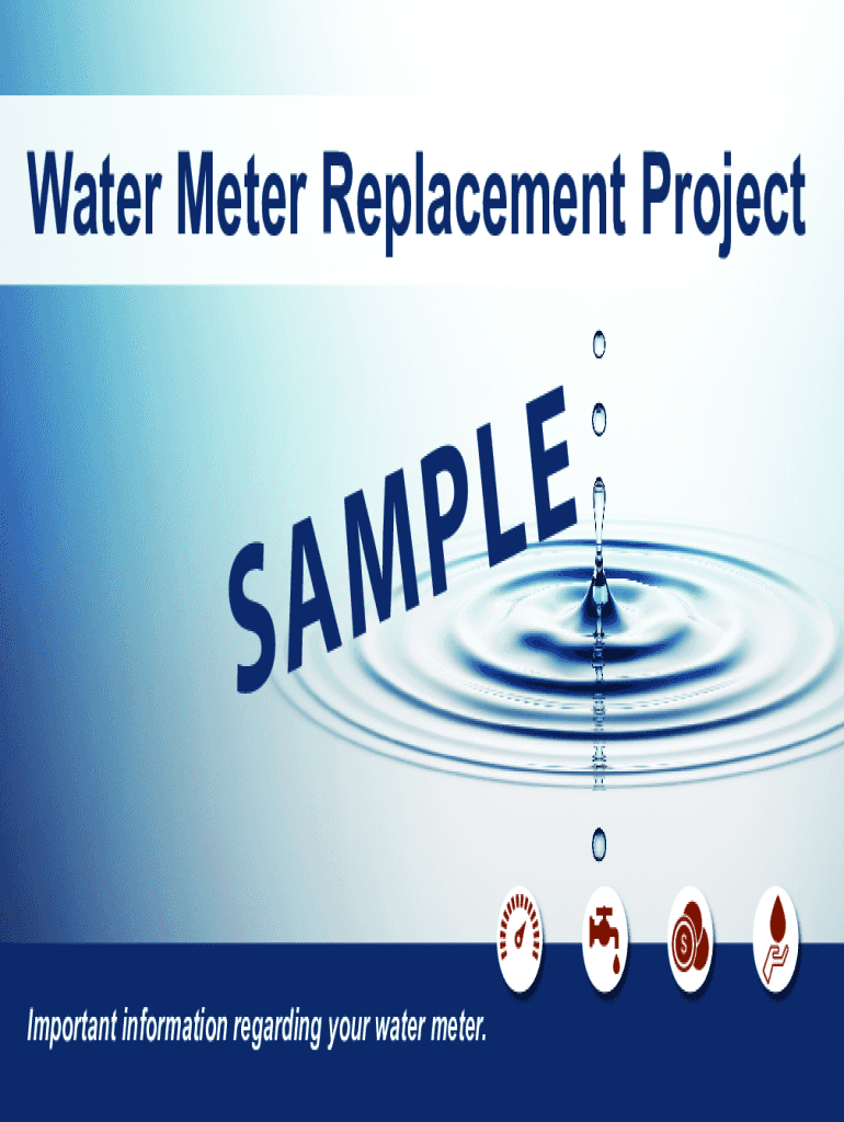 Fillable Online Water Meter Replacement Project - Performance Services ...