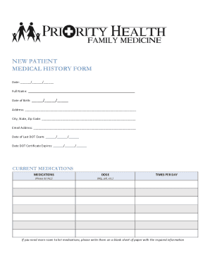 Fillable Online Department of Neurosurgery New Patient Intake Form Date ...