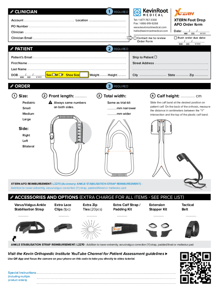 Fillable Online AT-X TRIAL BRACE Fax Email Print - pdfFiller